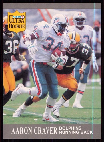 1991 Ultra Update Aaron Craver Rookie Miami Dolphins #U-47 | eBay