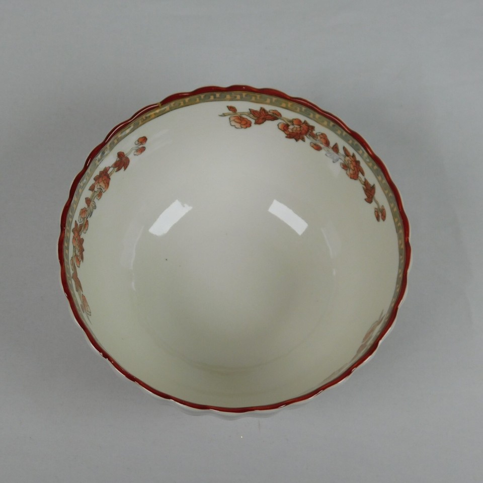 Spode Indian Tree Cranberry Bowl Old Backstamp 5 inches Scalloped ...