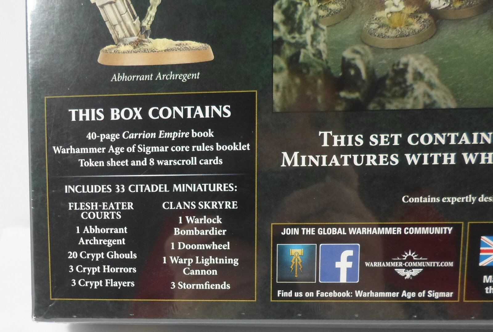 GAMES WORKSHOP 2019 WARHAMMER AOS AGE SIGMAR CARRION EMPIRE STARTER SET ...