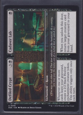 MTG - Defiled Crypt / Cadaver Lab #91 Duskmourn: House of Horror | eBay