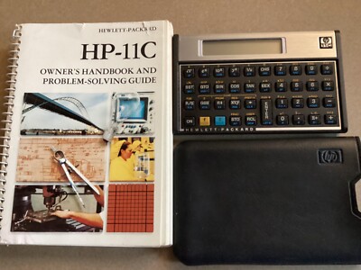 Vintage Hewlett Packard HP 11C Scientific Calculator And Manual ...