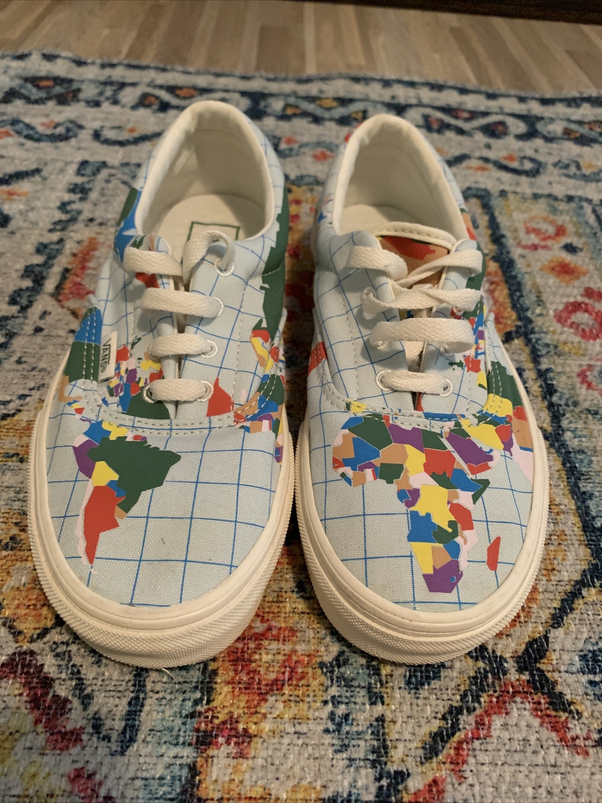 Vans World Map Save The Earth Very Cool Womens Size … - Gem