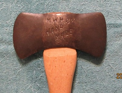 M.W.H.CO. HAND MADE Double Bit Axe Head Marshall Wells Hardware # 3 | eBay