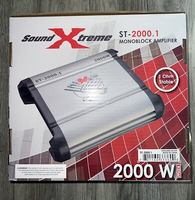 SOUND EXTREME ST-2000.1 MONOBLOCK AMPLIFIER (C14E) | eBay