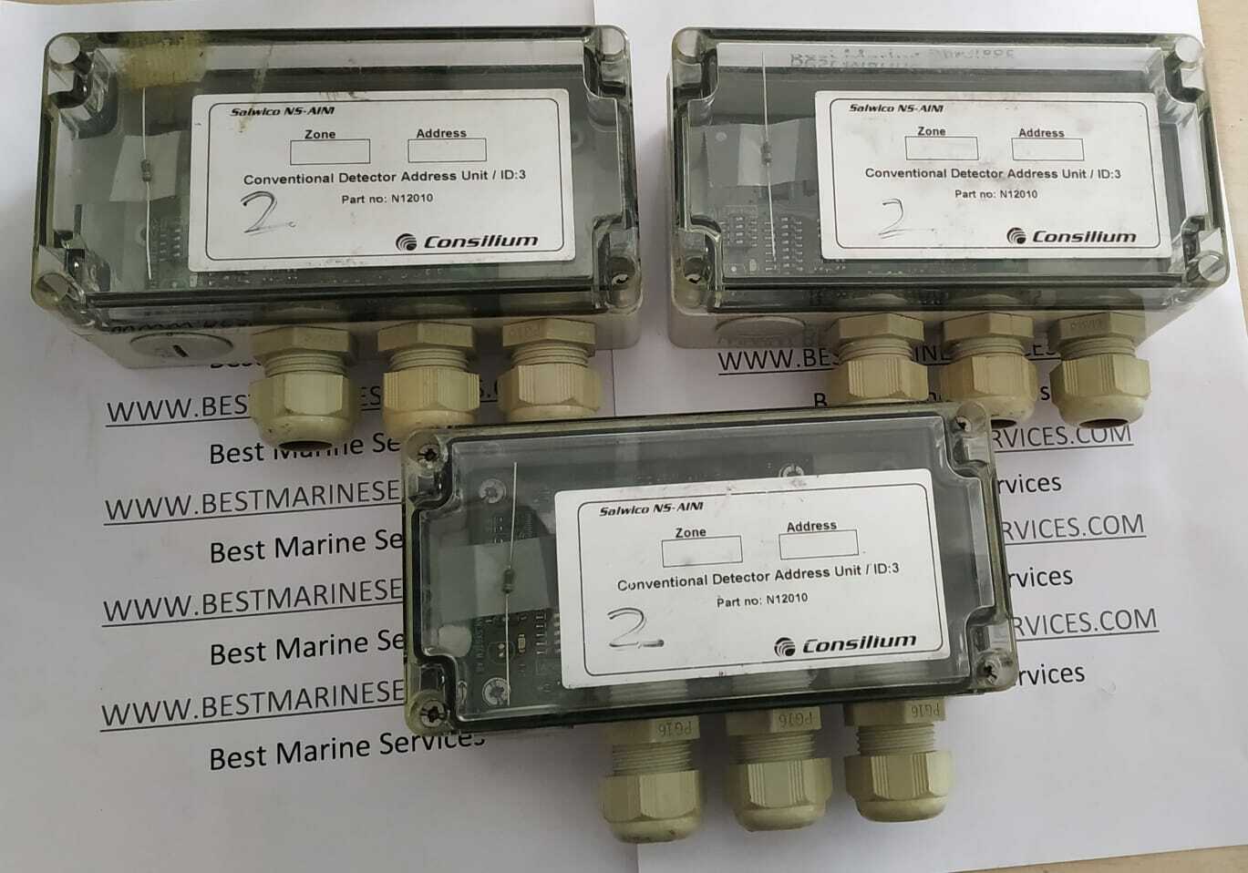 CONSILIUM SALWICO NS-AIN1 CONVENTIONAL DETECTOR ADDRESS UNIT / ID:3 ...