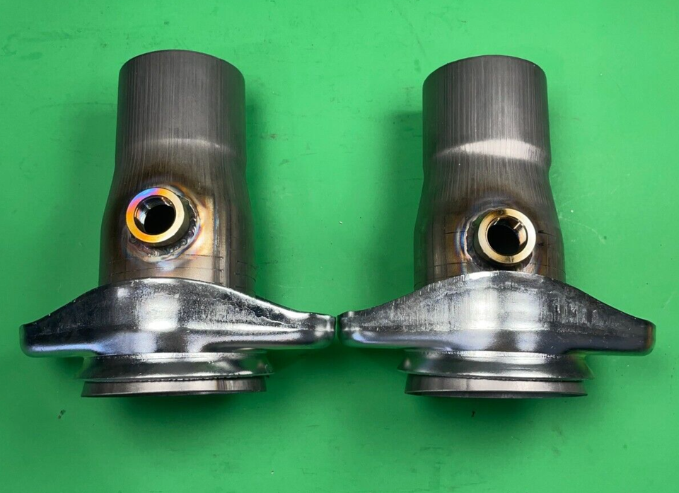 3"Ball Header to 2.5"ID 409 Stainless Socket W/02 Bungs 2 Bolt ...