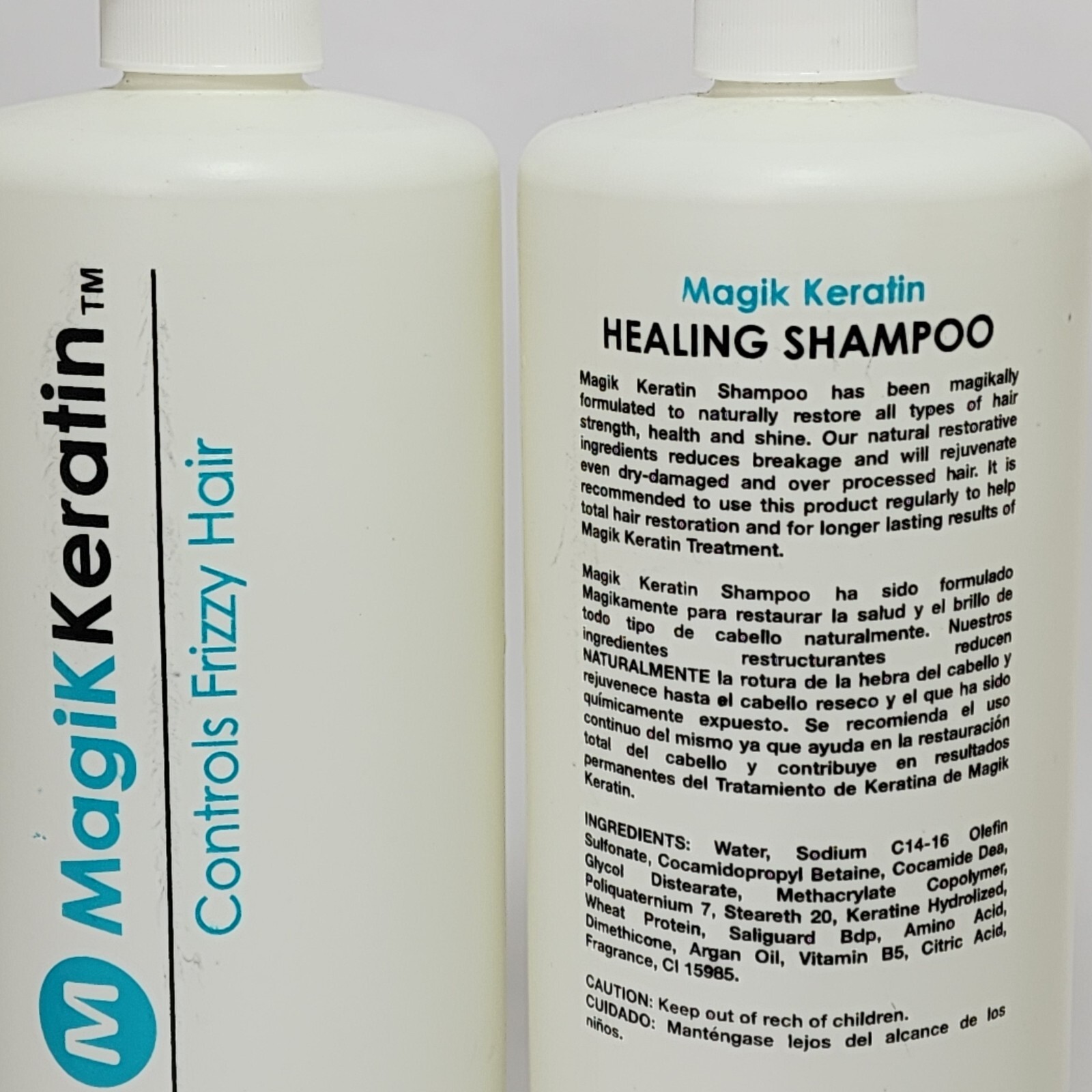 Magik Keratin Healing Shampoo Biotin Controls Frizzy Hair Hydrates 32oz ...