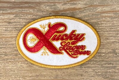 Retro Lucky Lager Beer Patch | eBay