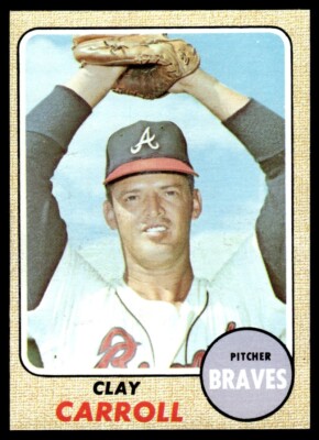 1968 Topps Clay Carroll Atlanta Braves #412 | eBay