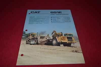 Caterpillar 651E Wheel Tractor Scraper Pan Dealer's Brochure DCPA6 | eBay