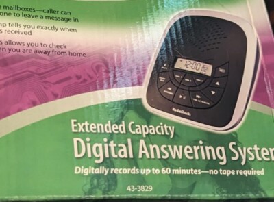 RADIO SHACK Digital Answering System Machine Extended Memory 43-3829 ...