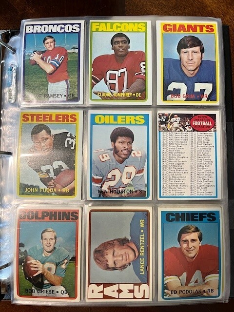 1972 Topps Vintage Complete Football Set Series 1&2 (263) Staubach RC ...