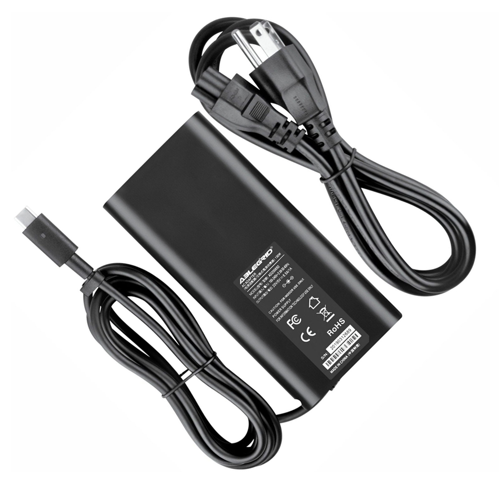130W USB-C Type-C AC Adapter For Dell Precision 3470 3541 3570 3571 ...