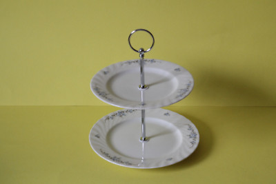 zweistöckige Etagere Teller Seltmann Weiden Regina Blaue Ranke 26950 ...