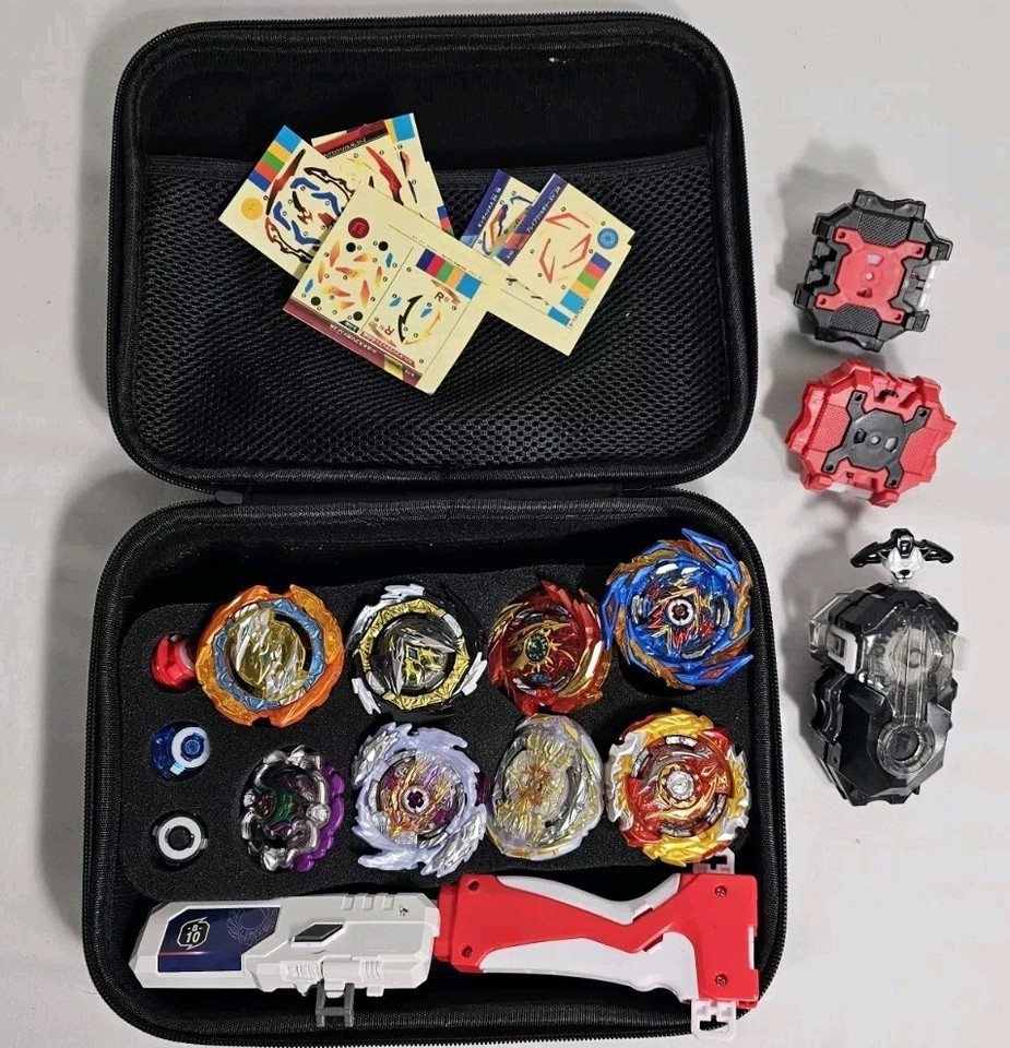 WBBA Beyblade Battling Top Burst Launcher Grip Toy Set Game Storage Box ...