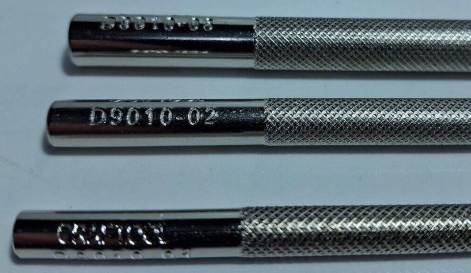 3 pieces Tandy Leather CRAFTOOL Stamping Tool Meander Border D9010-01 ...