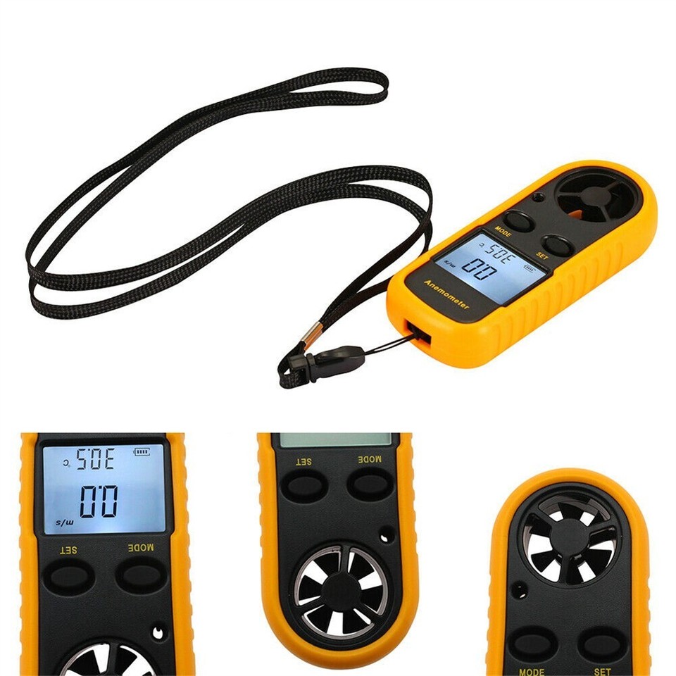 Industrial And Commercial Pocket Anemometer Anemometer Airflow Display ...