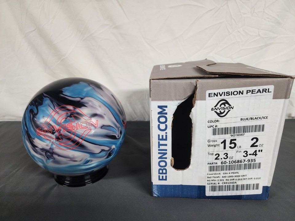 Brand New!!! Ebonite Envision Pearl Bowling Ball 15lb | eBay