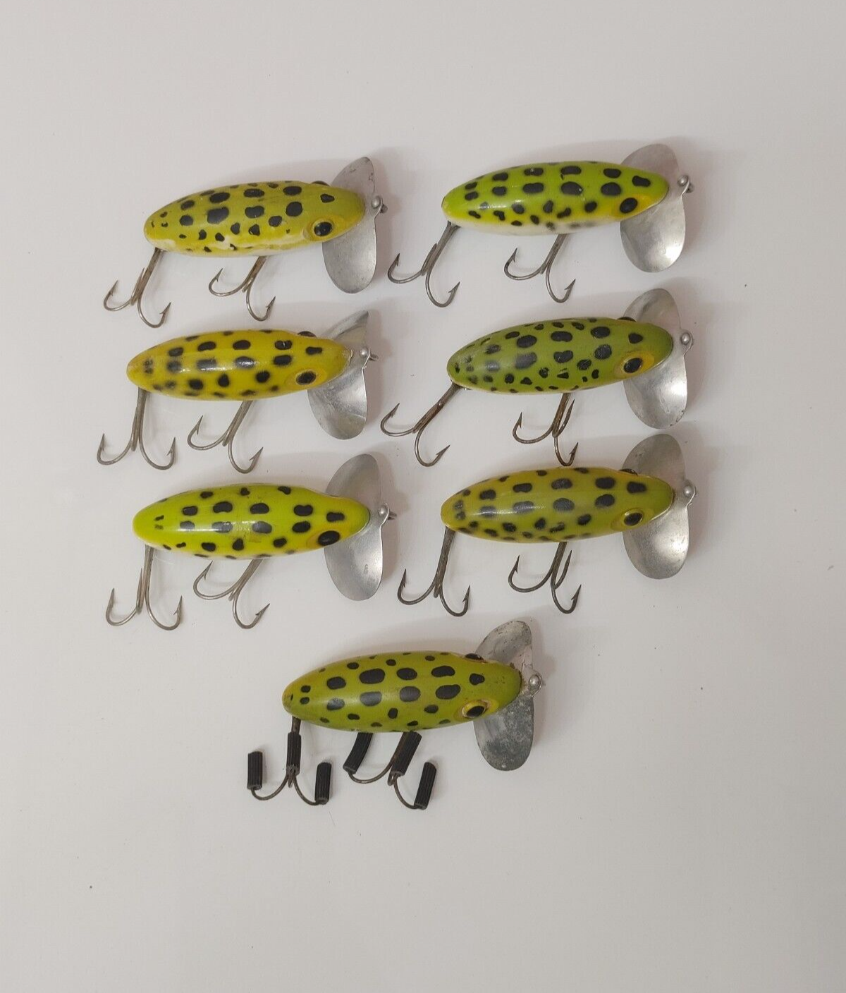 (7) Fred Arbogast Jitterbug 5/8 oz Top Water Fishing Lures Lot of 7 ...