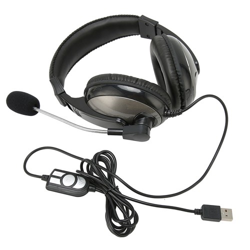 USB Gaming Headset Wire Control Adjustable Volume Gaming Headset With ...