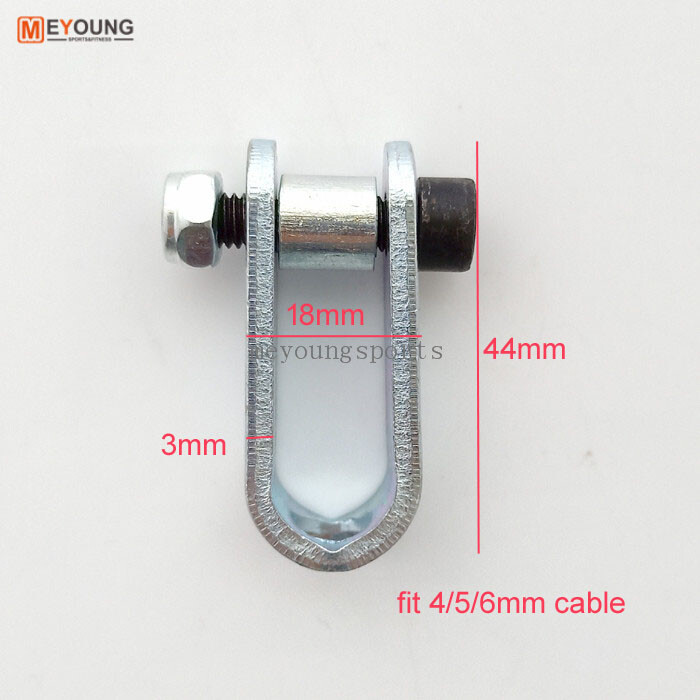 4MM Gym Cable PU Coated Replacement Fitness Spare Parts Fitting Clip ...