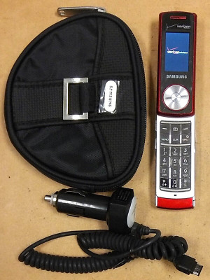 Samsung Juke SCH-U470 - Red & Silver ( Verizon ) Rare MP3 Swivel Phone ...