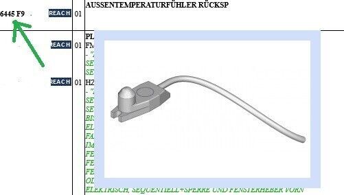 For PEUGEOT CITROEN FIAT OUTSIDE AIR TEMPERATURE AMBIENT SENSOR 6445F9 ...