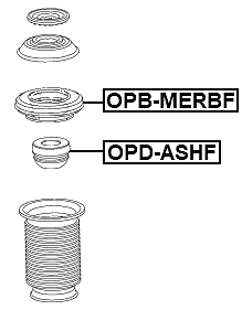 Front Shock Absorber Bearing For Opel 0344569, 13293569 | eBay Australia