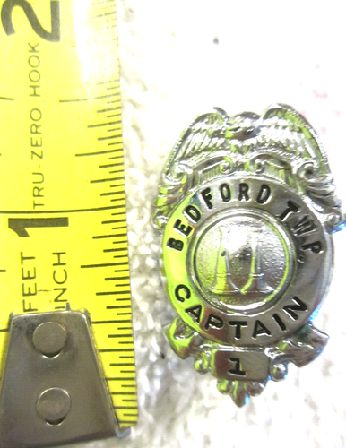 # 1 Badge Fireman Captain Fire Department Bedford Township Michigan VTg ...