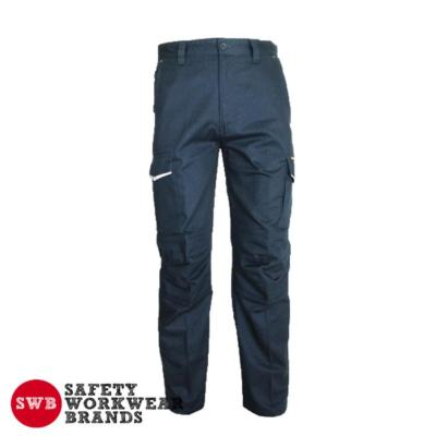DNC Workwear Mens Ripstop Cargo Pants Multi Pockets Tradesman Utility ...
