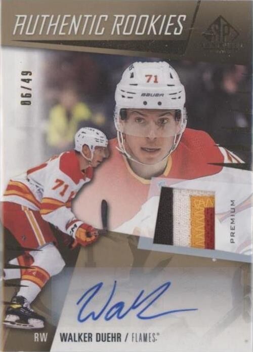 2023-24 Upper Deck SP Game Used - Authentic Rookies Walker Duehr #254 ...