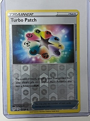 Reverse Holo Turbo Patch Uncommon 172/189 Darkness Ablaze Pokemon TCG ...