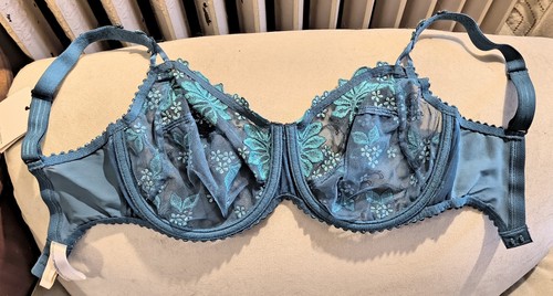 NWT Prima Donna Kensington Full Cup Bra Blue Paris 32G(US) 32K(UK ...