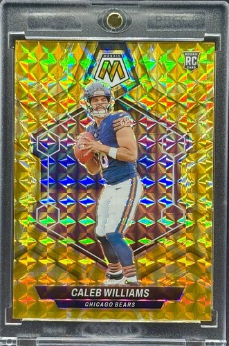 Caleb Williams RARE GOLD REFRACTOR MOSAIC INVESTMENT CARD SSP PANINI ...