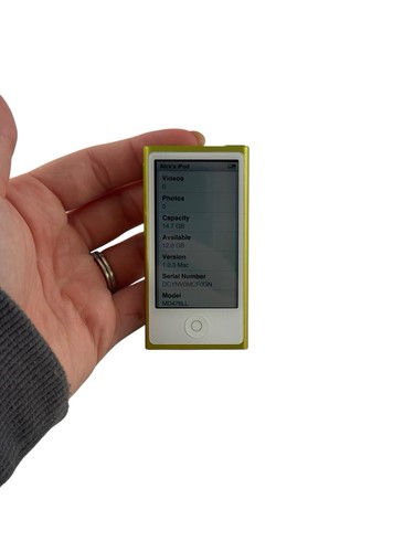 Apple iPod Nano 7th Generation Green 16GB Model A1446 Working W/Charger ...