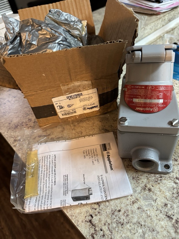 Appleton EFSC1752023 Explosion Proof ULine Receptacle | eBay