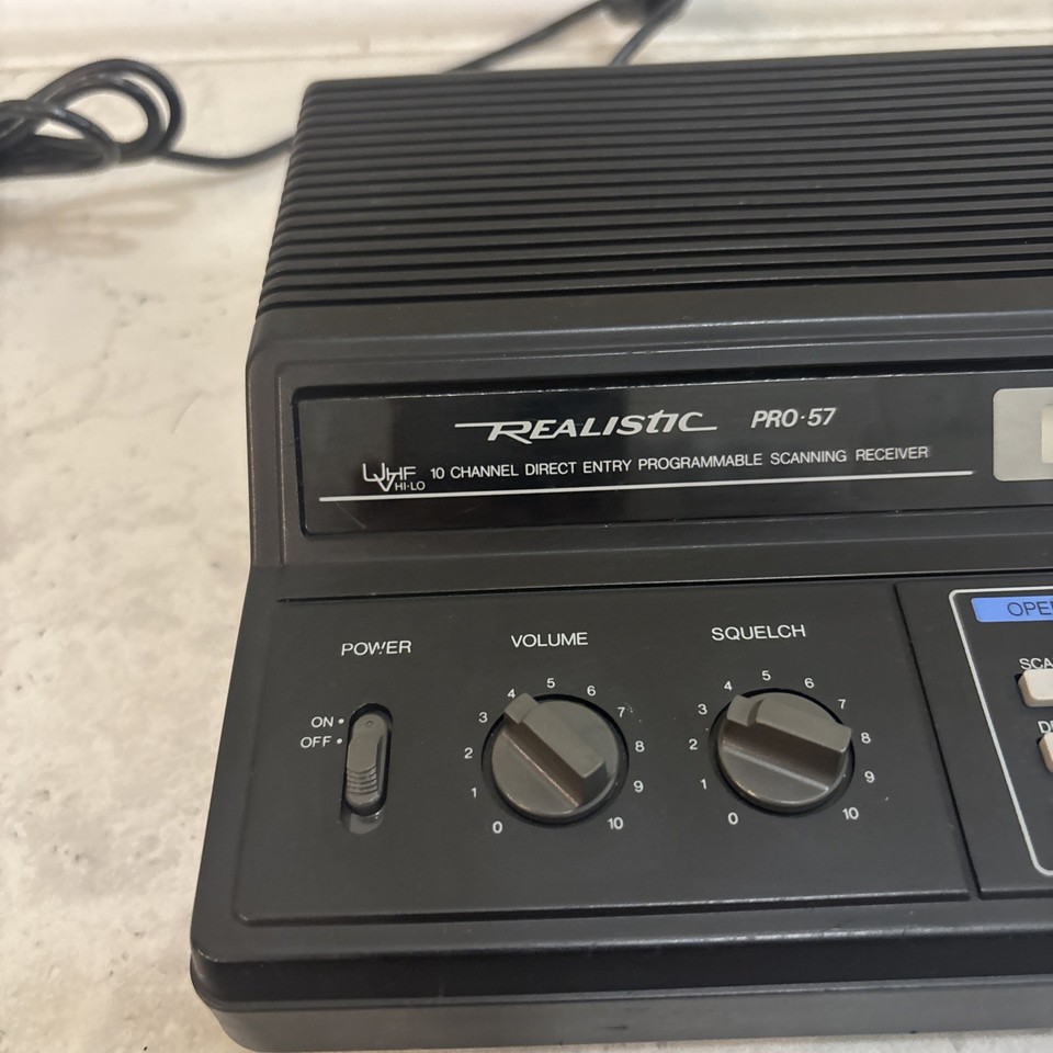 Realistic Programmable Scanning Receiver Pro-57 10 Channel Working | eBay