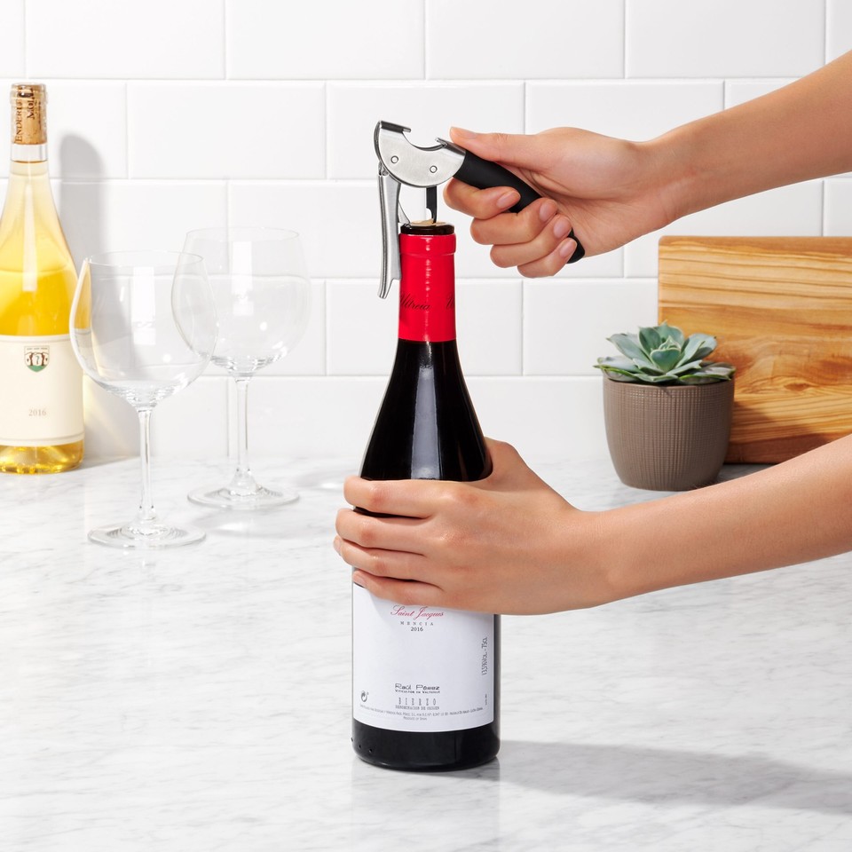 OXO Steel Double Lever Waiters Corkscrew | eBay UK