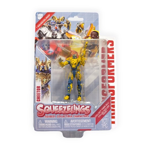 RARE Transformers Squeezelings Cheetor Maximals Figure Squishy Toy ...