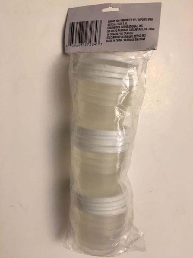 12 pcs Sure Fresh mini storage round containers with lid Portion ...