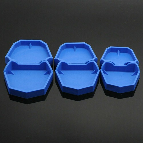 1 Set 6 Pcs Dental Lab Model Former Base Molds Mould Notches LMS Upper ...