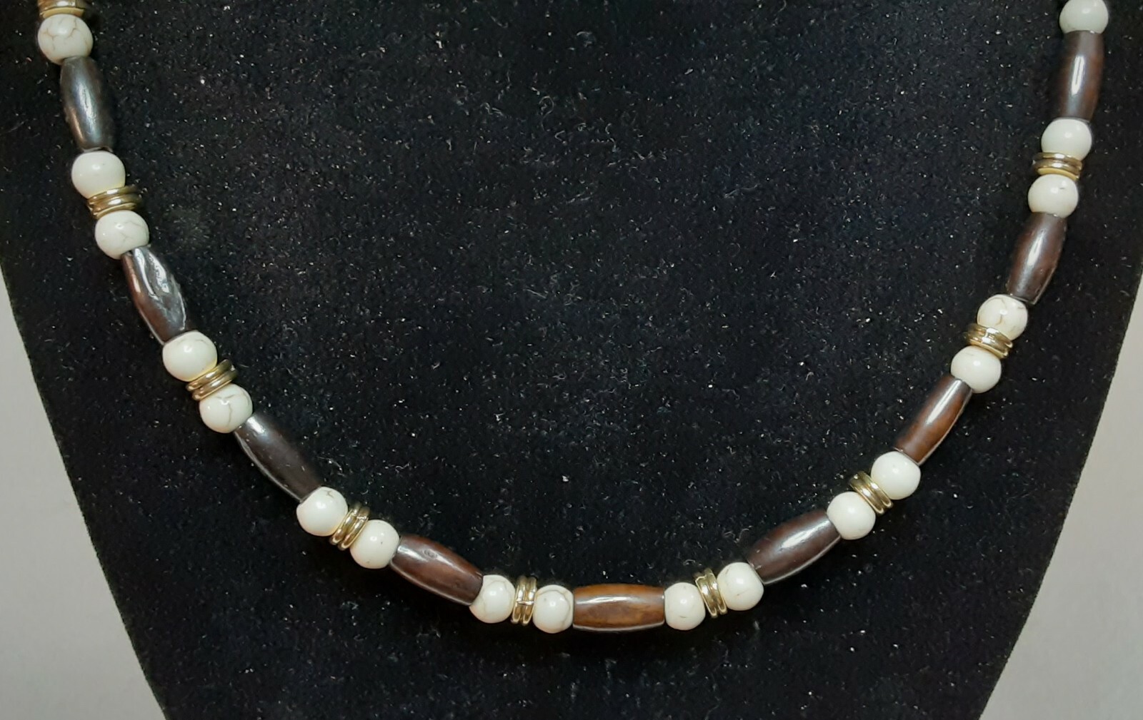 Handcrafted Native American Buffalo Bone Bead Necklace | eBay