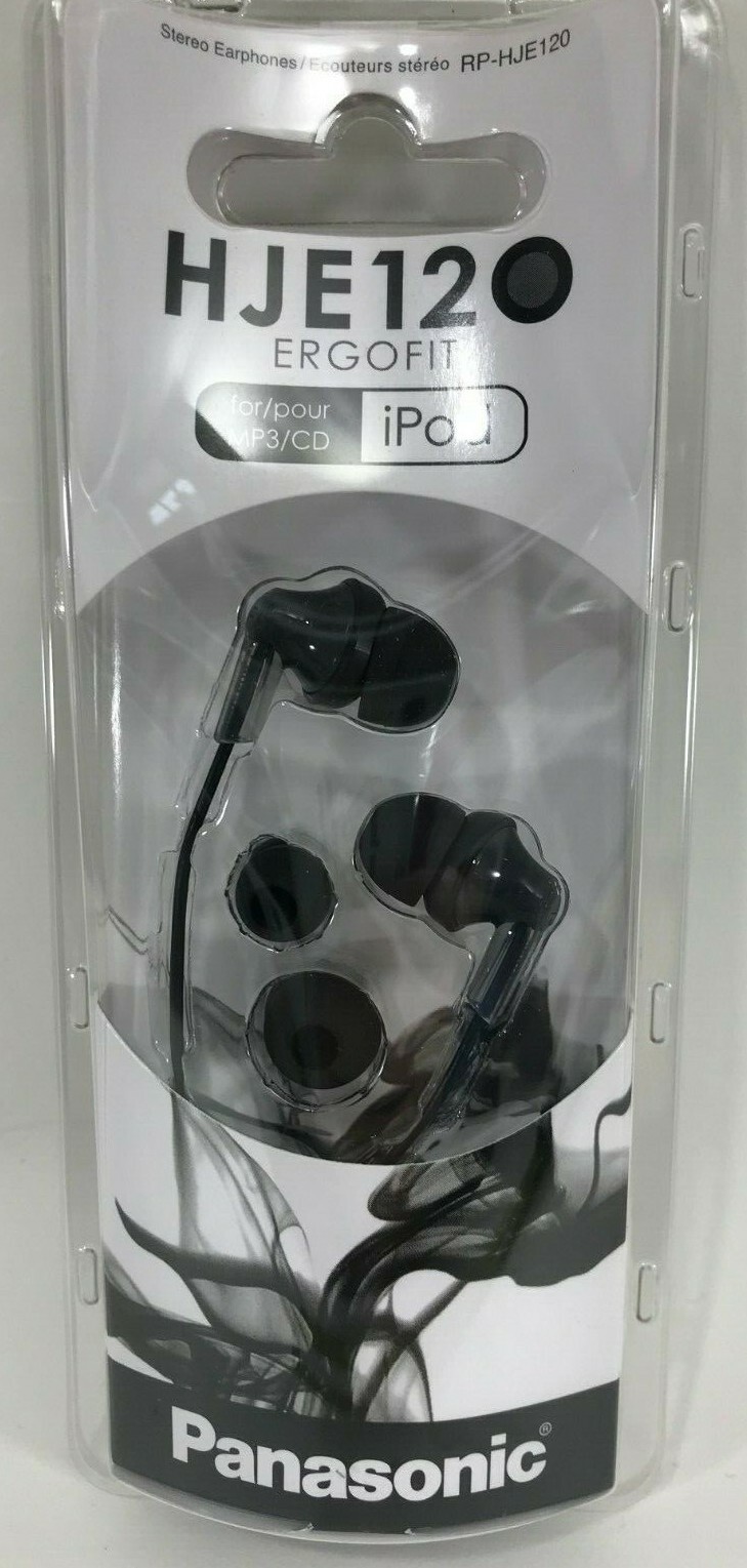 Panasonic RP-HJE120 In-Ear Headphones - Black for sale online | eBay