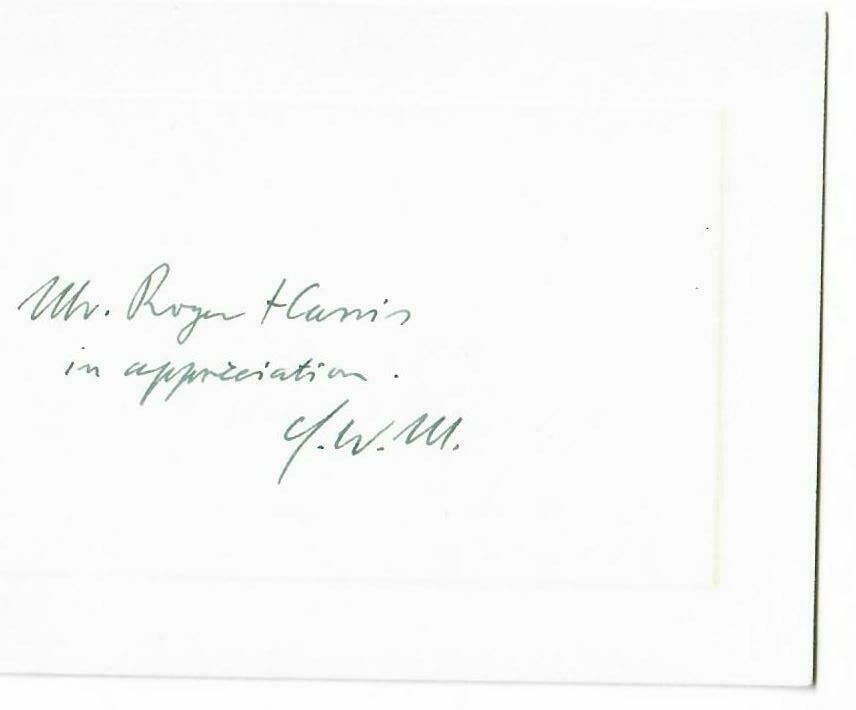 "German Physics Pioneer" Erwin Wilhelm Müller Written Letter on a Card ...