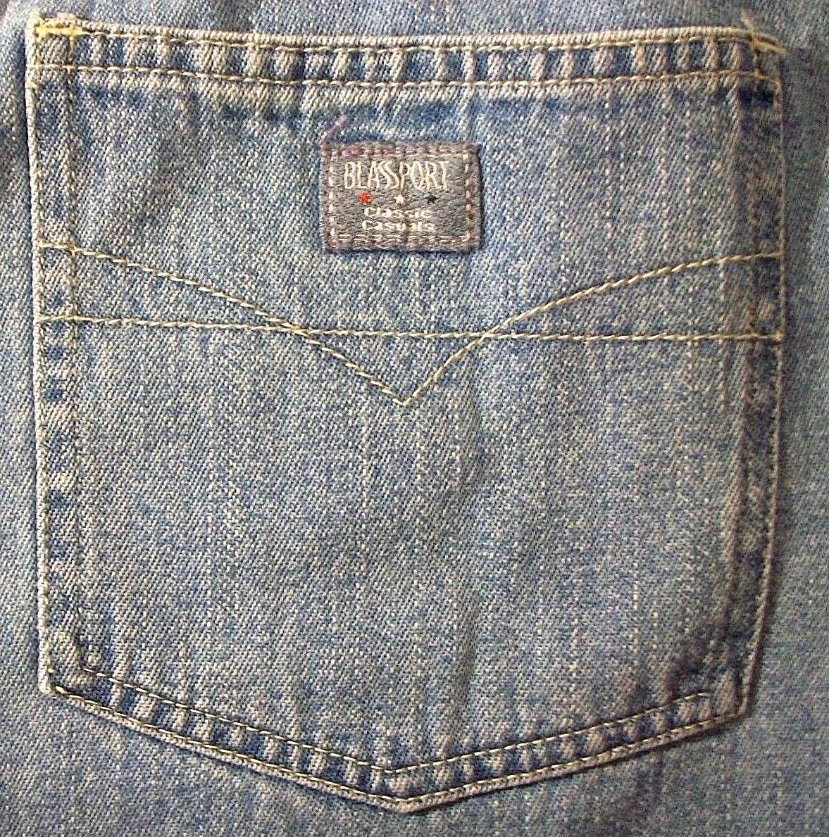 NWT Ladies 14 SHORT Blassport Denim Soft Blue Jeans Pants Elasticized ...