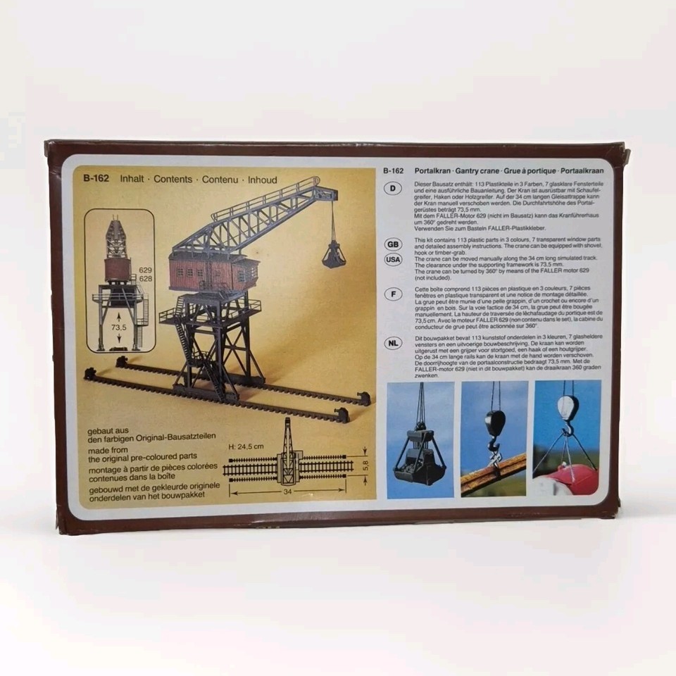 FALLER B-162 GANTRY CRANE HO SCALE Vintage Model Railway Train Kit | eBay