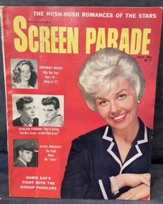 SCREEN PARADE NOVEMBER 1959 MAGAZINE ELVIS PRESLEY NATALIE WOOD DORIS ...