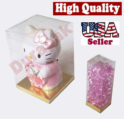 50 PCS 3-1/2x3-1/2x4-1/2" Clear Plastic Box w/ Golden or Silver Card ...