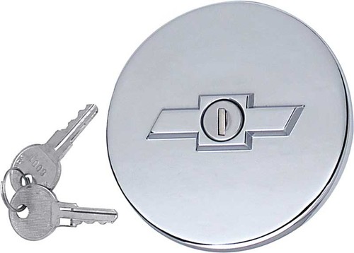 1965-67 Chevy II Nova; Bow Tie Locking Gas Cap; Chrome; with Keys | eBay
