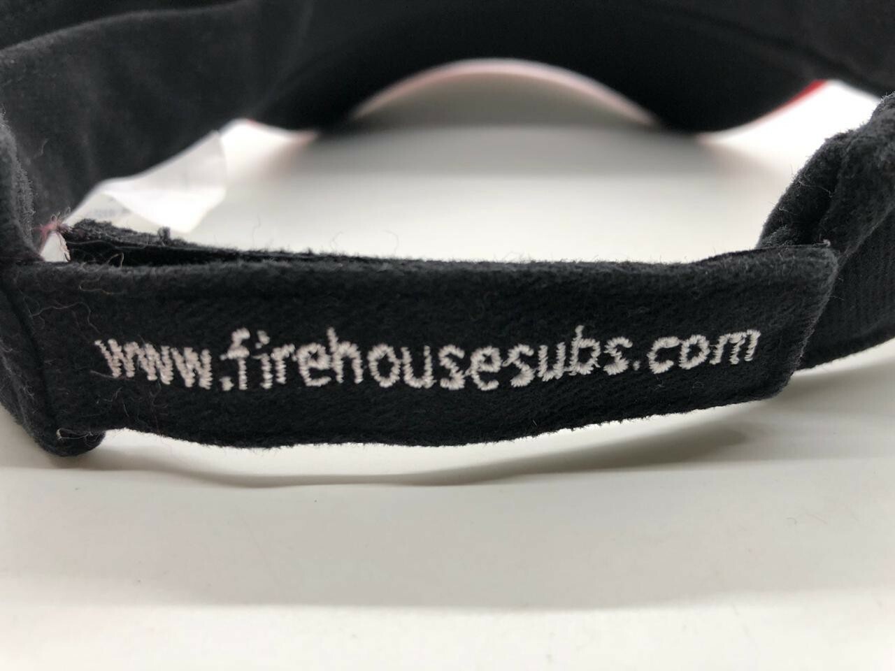 Firehouse Subs Employee Visor Cap hat Adult Adjustable Black Brushed ...